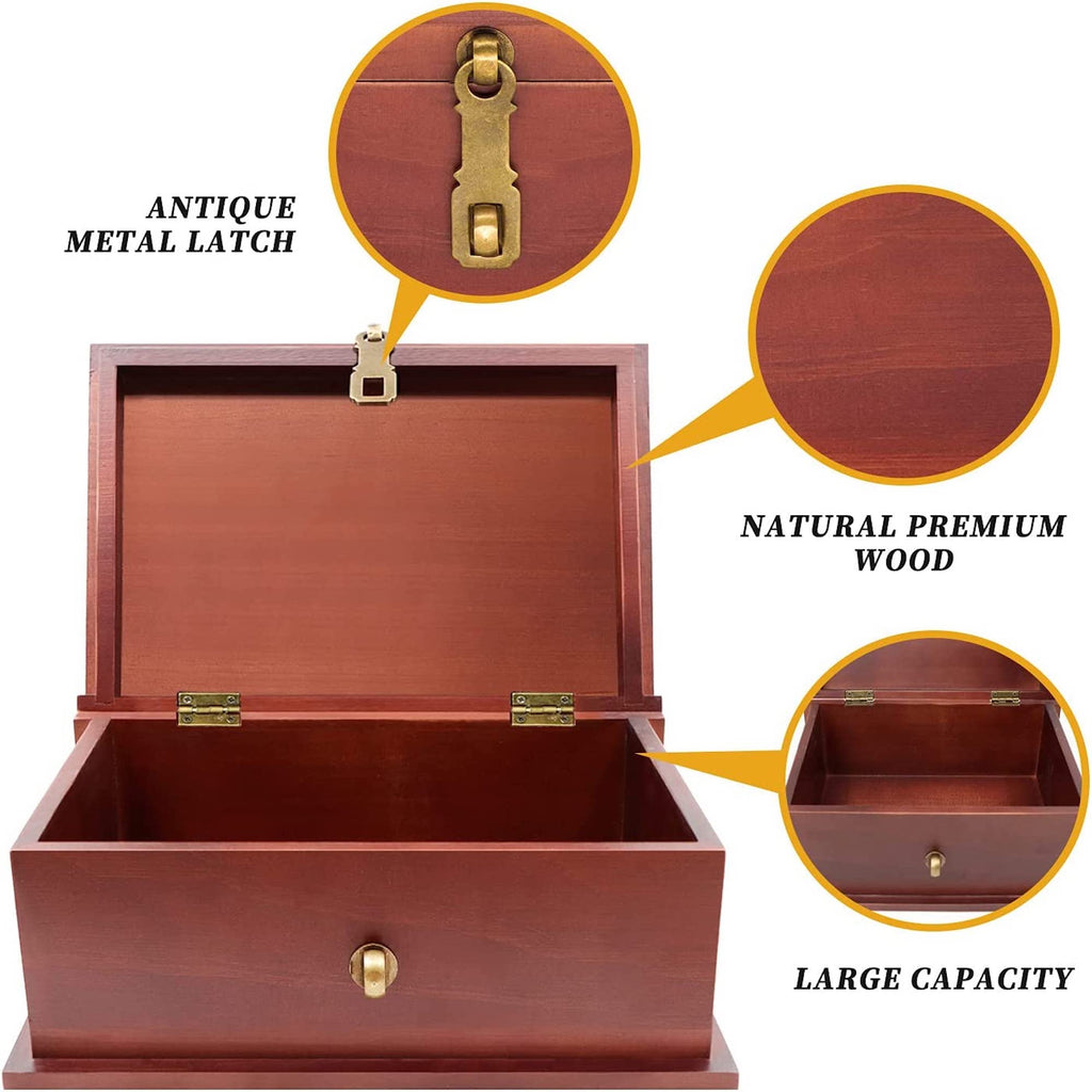 Antique Style Decorative Wooden Storage Box – Better World Bio