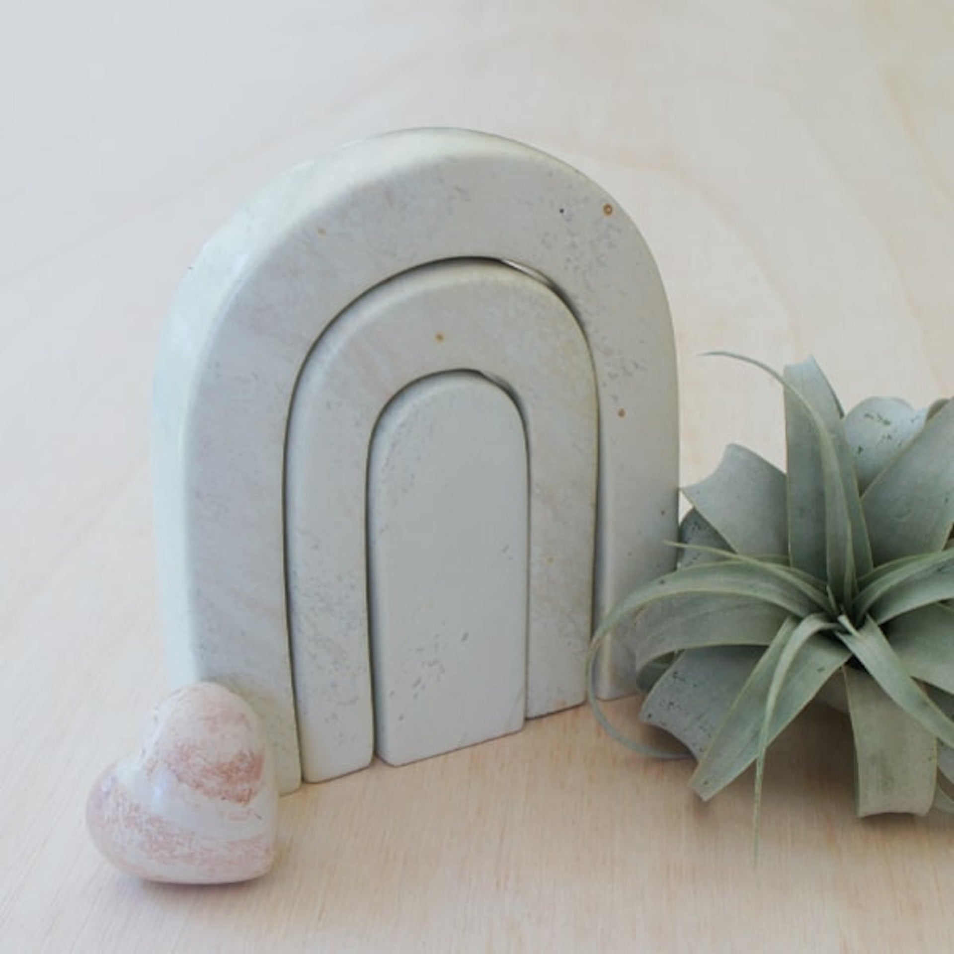 Natural Stone Rainbow Sculpture – Better World Bio