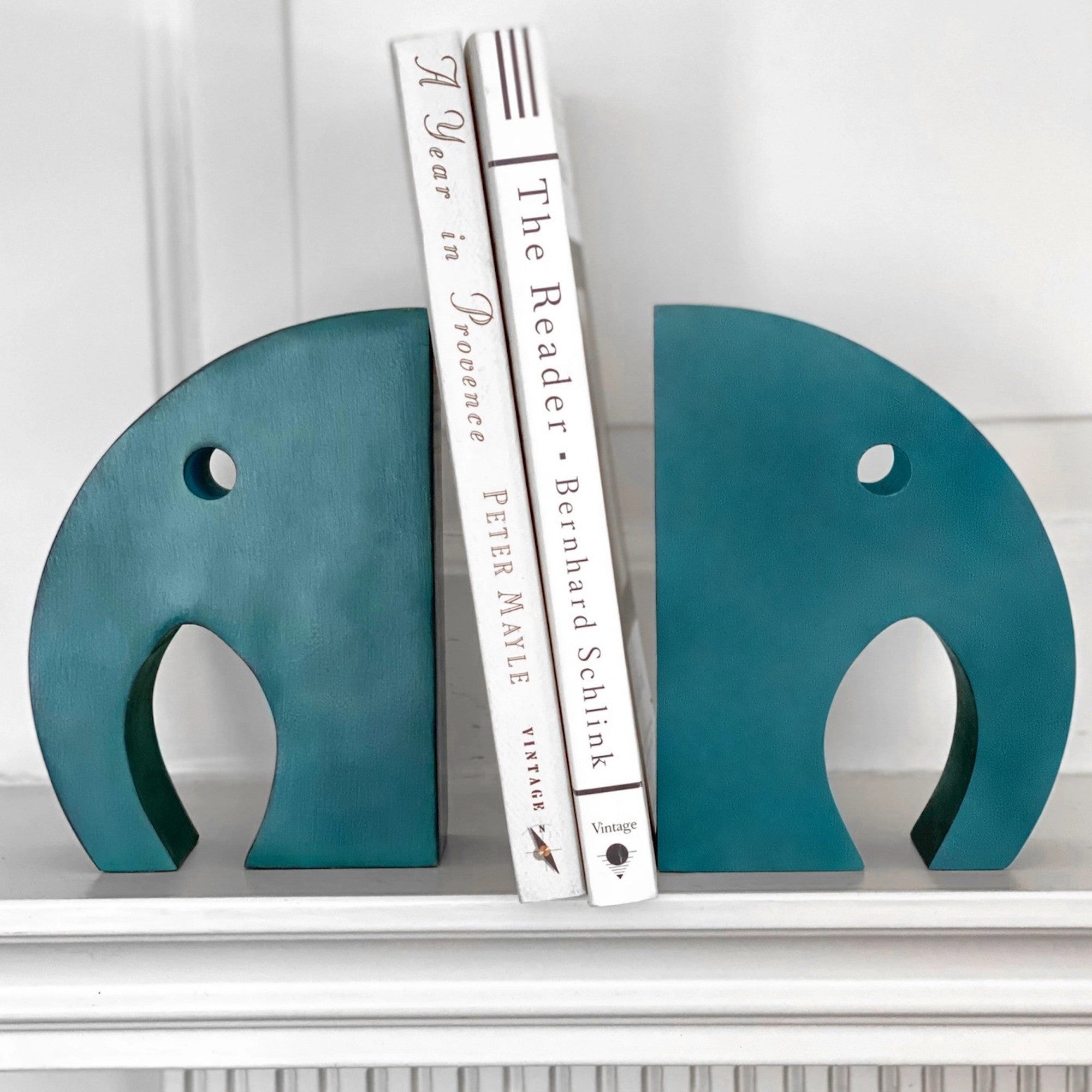 Teal Elephant Bookends – Better World Bio